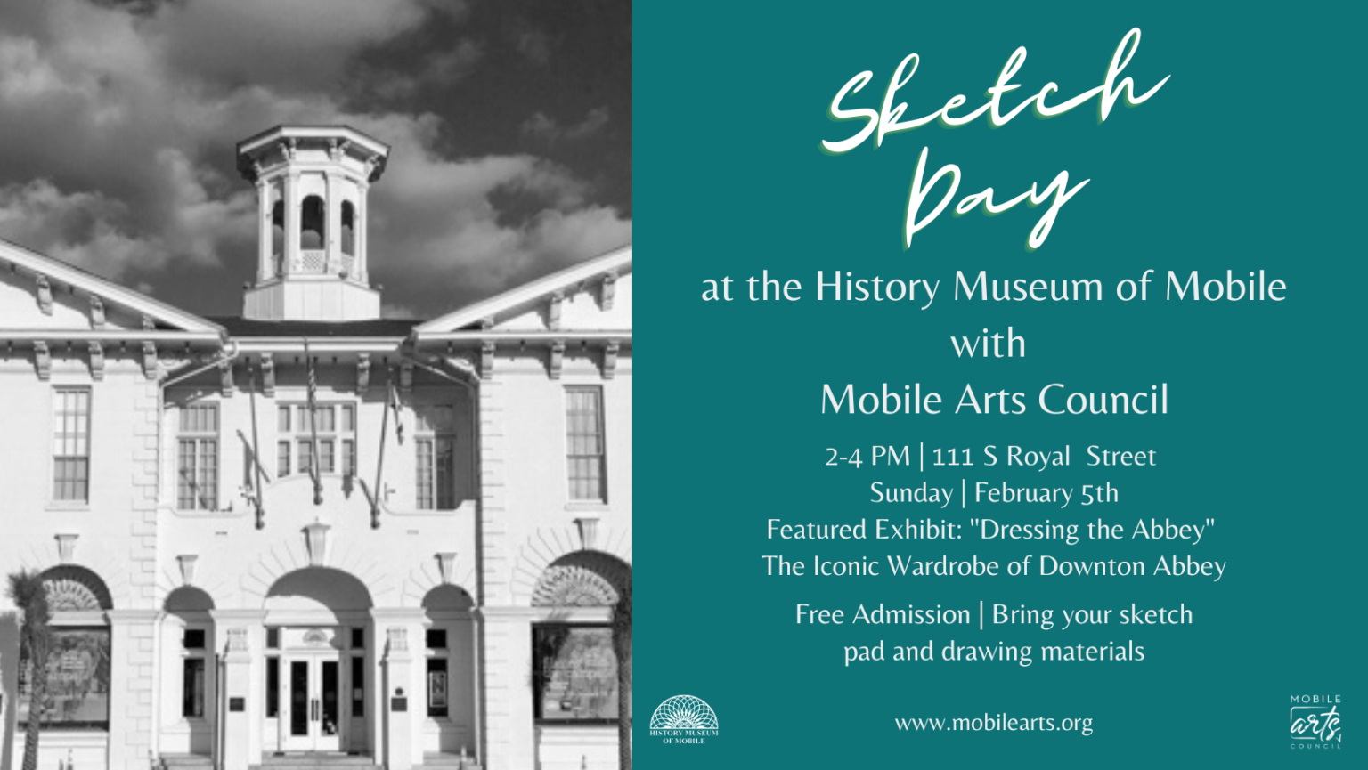 Sketch Day at the History Museum of Mobile – Mobile Arts Council