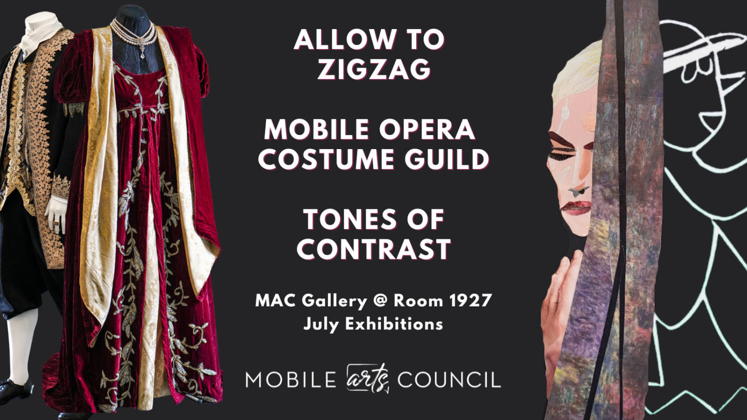 July Exhibitions: Mobile Opera Costume Guild, Deborah and Louis Bassett ...